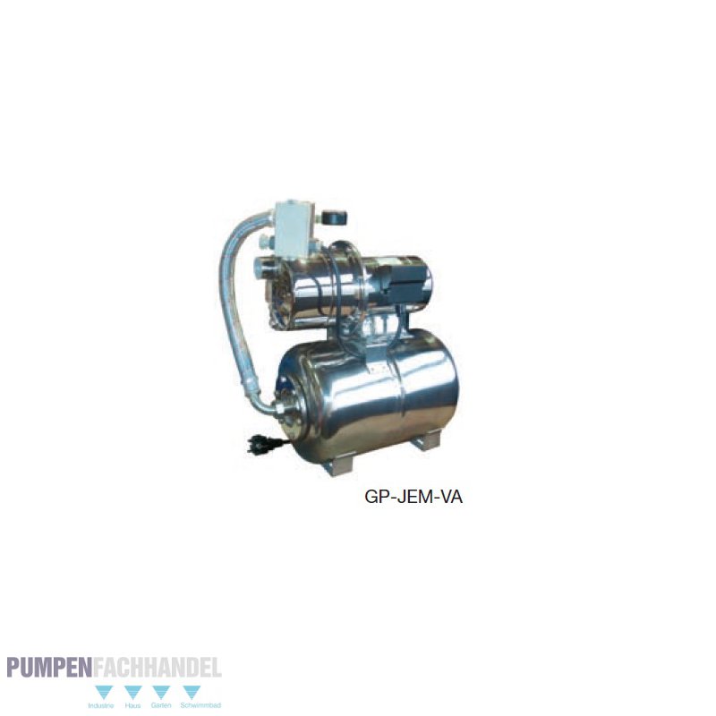 selbstsaugendes Edelstahl Hauswasserwerk, steckerfertig Typ Ebara GP-